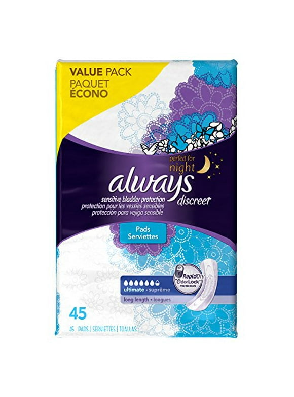 Always Discreet Pads in Always Discreet - Walmart.com