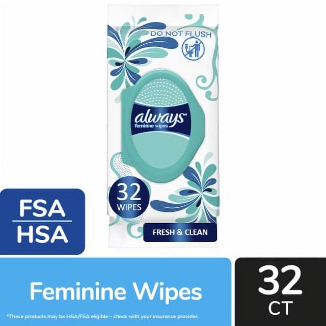Always Feminine Wipes Fresh & Clean - Walmart.com