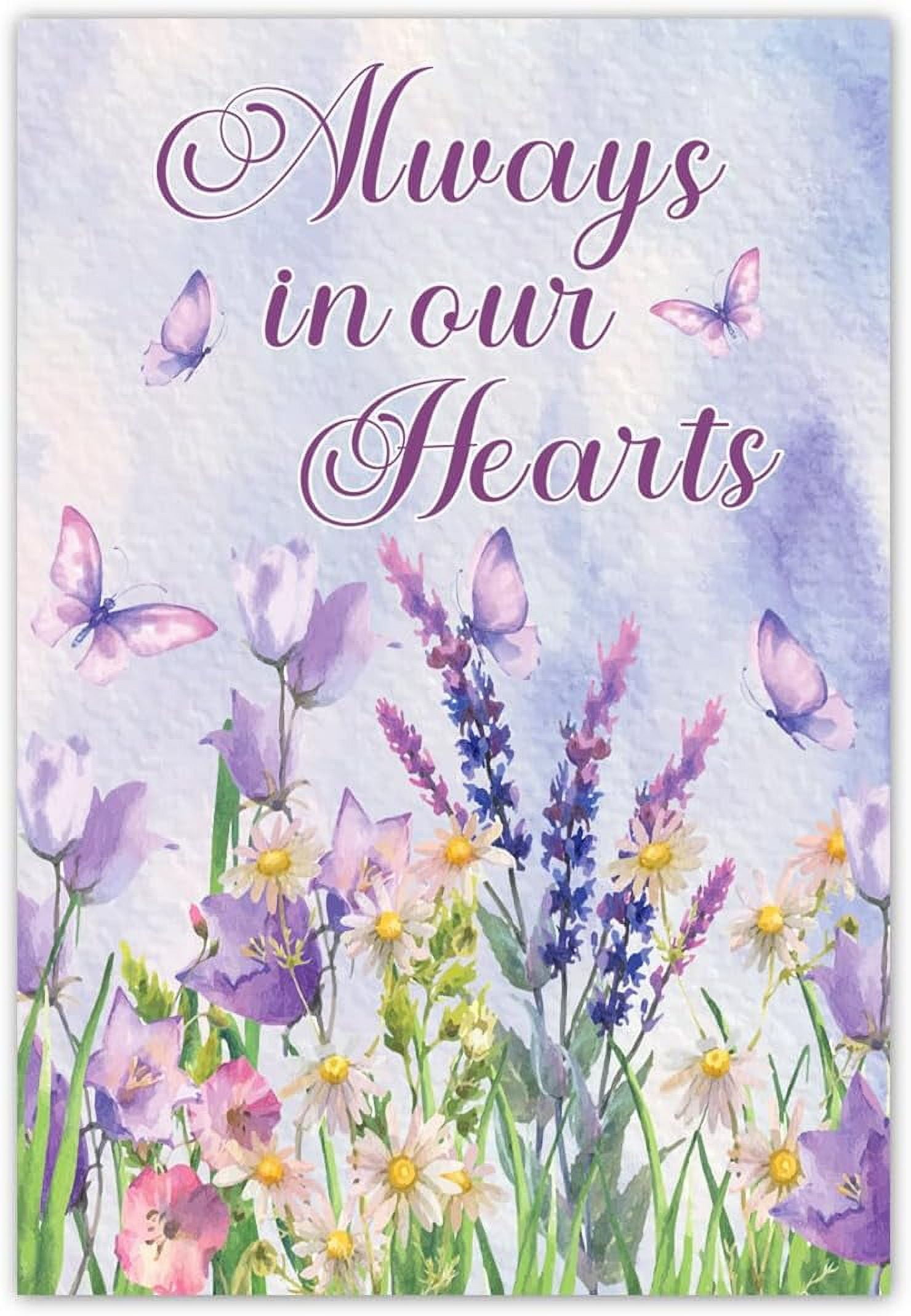 Always in our Hearts Garden Falg,Memorial Day Garden Banner - in Loving ...