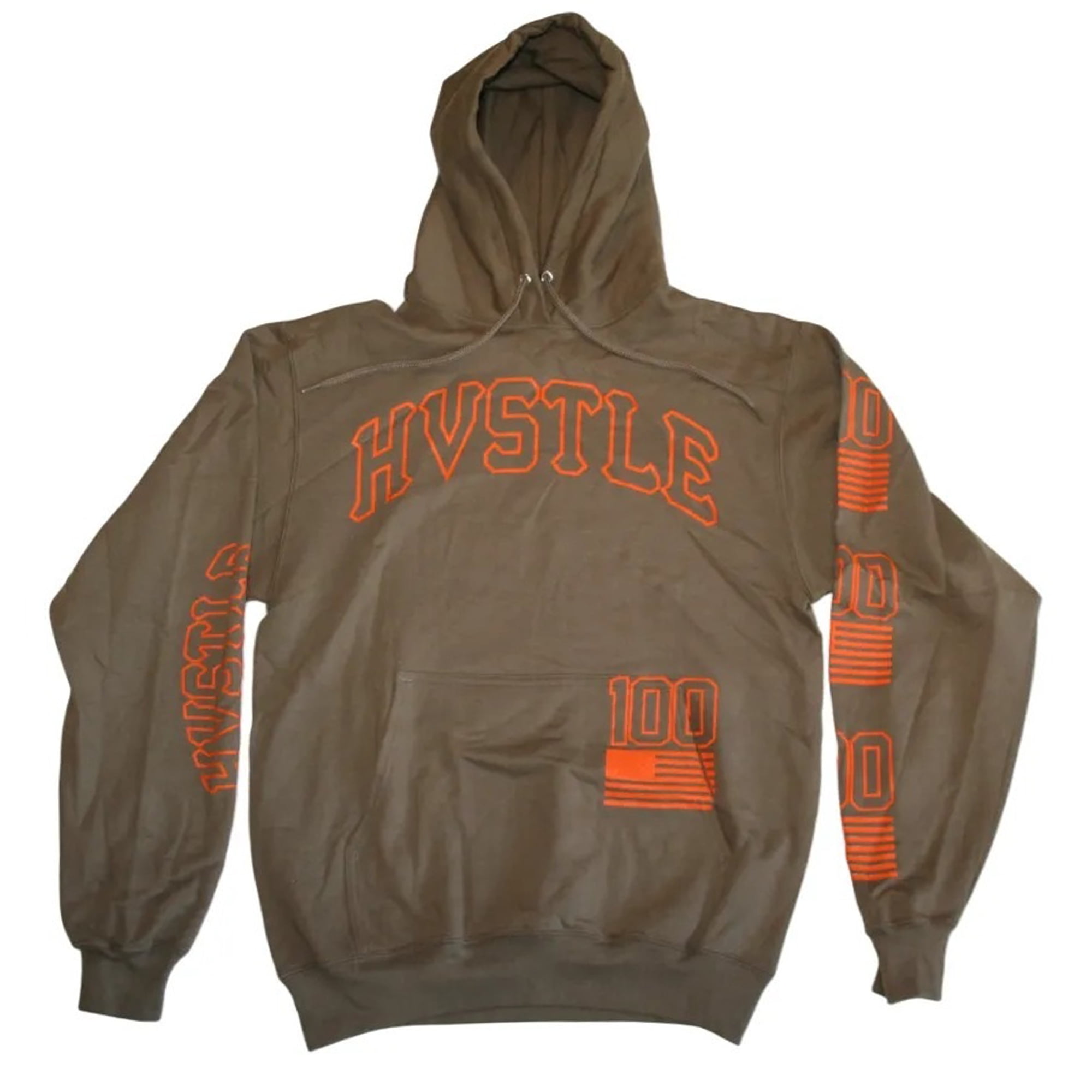 Always Hustle 100 Men's Brown Drawstring Hooded Sweatshirt (Medium ...