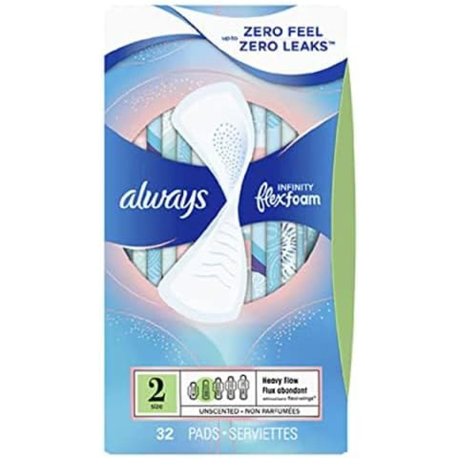 Always Infinity Pads - Heavy Flow without Wings Unscented , 32 Count ...