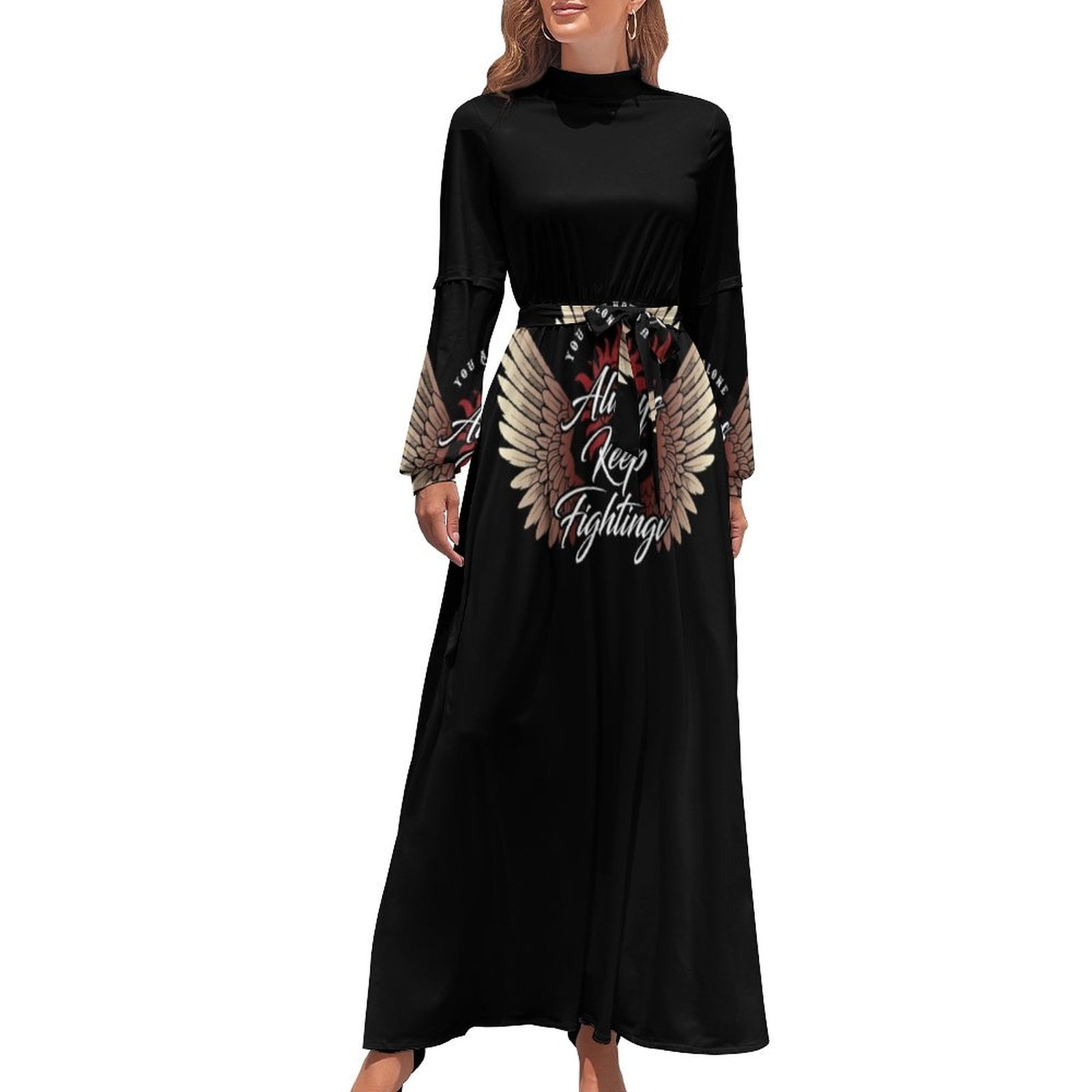 Always Keep Fighting - Angelic Long Dress women's luxury party dress ...