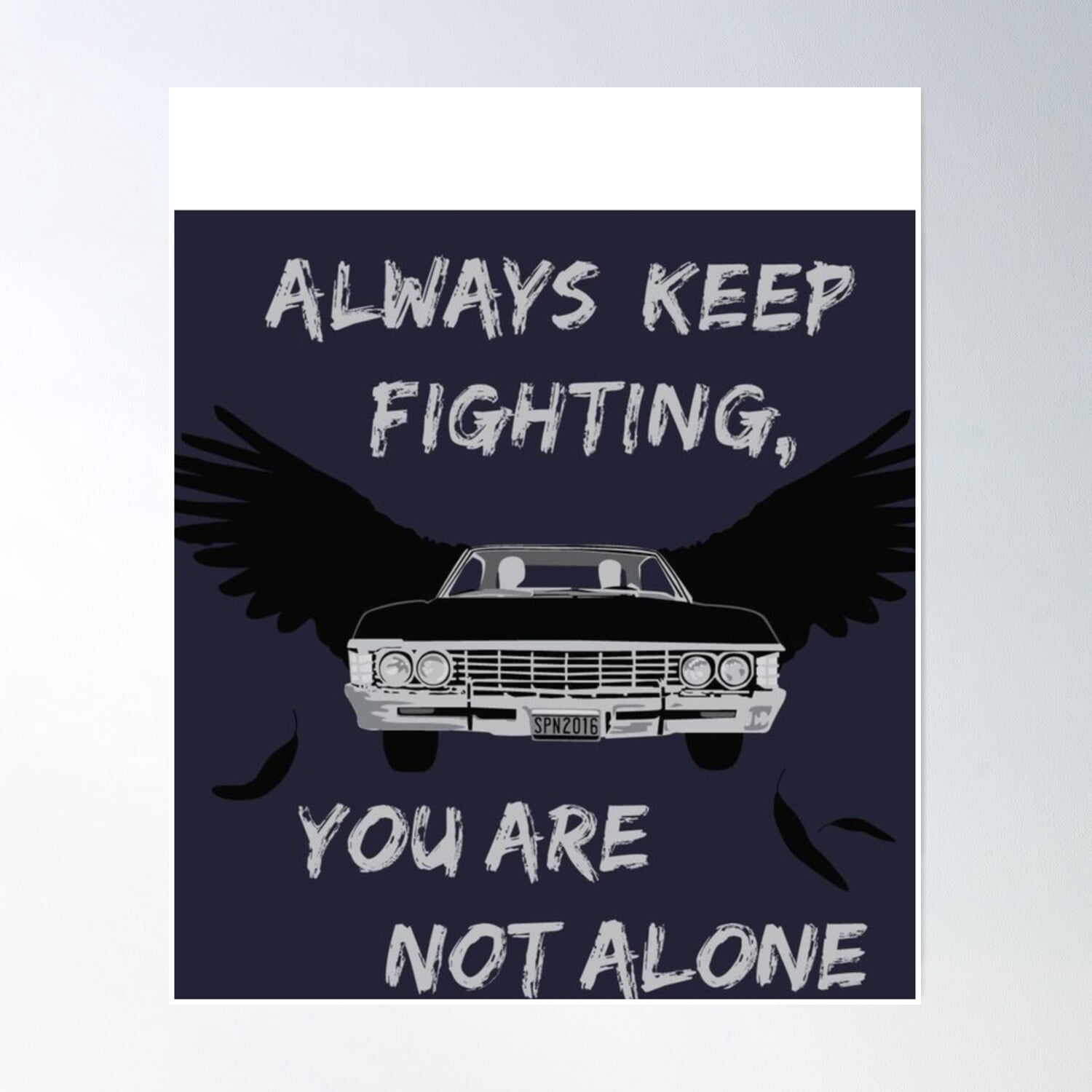 Always Keep Fighting Poster Wall Art, Modern Wall Decor, 8x12 UNFRAMED ...