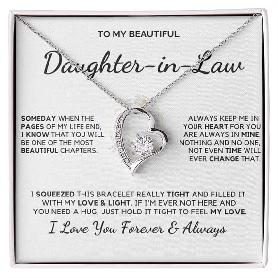 Always Keep Me In Your Heart For Daughter In Law Necklace A Meaningful ...