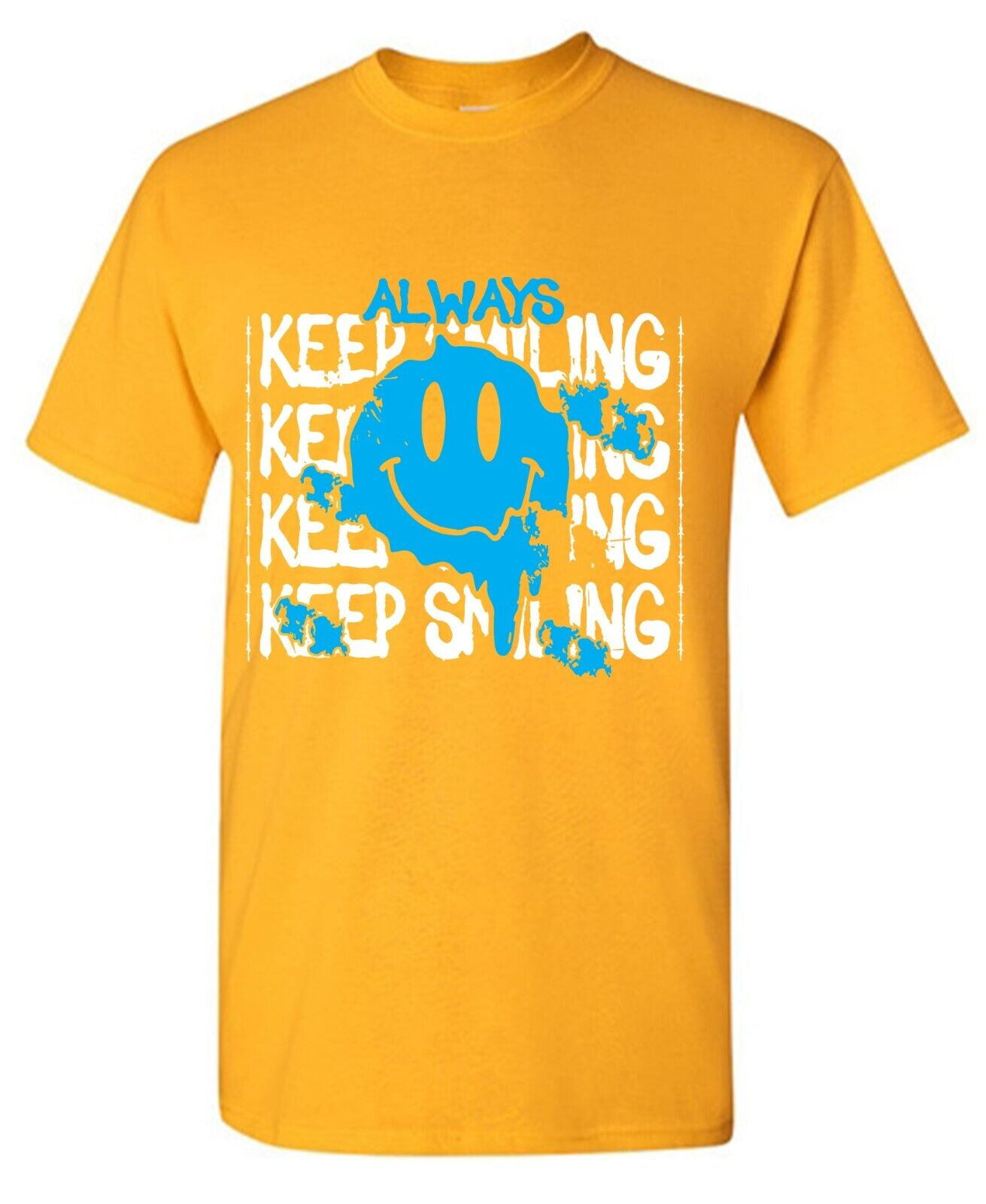 Always Keep Smiling Sarcastic Humor Graphic Tees Gift For Mens Novelty ...