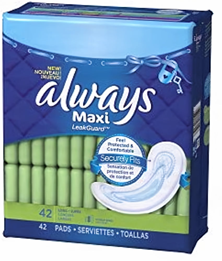 Always Long Maxi Pads Super Without Wings (Pack of 8) - Walmart.com