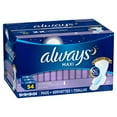 Always Maxi Extra Heavy Overnight Pads with Wings Unscented, Up to 10 ...