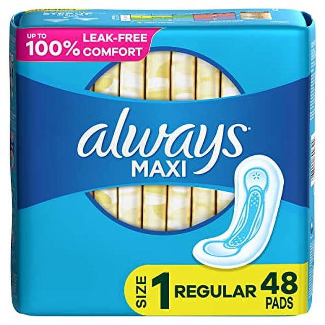 Always Maxi Sanitary Pads for Women, Menstrual Daily Use, Size 1 ...