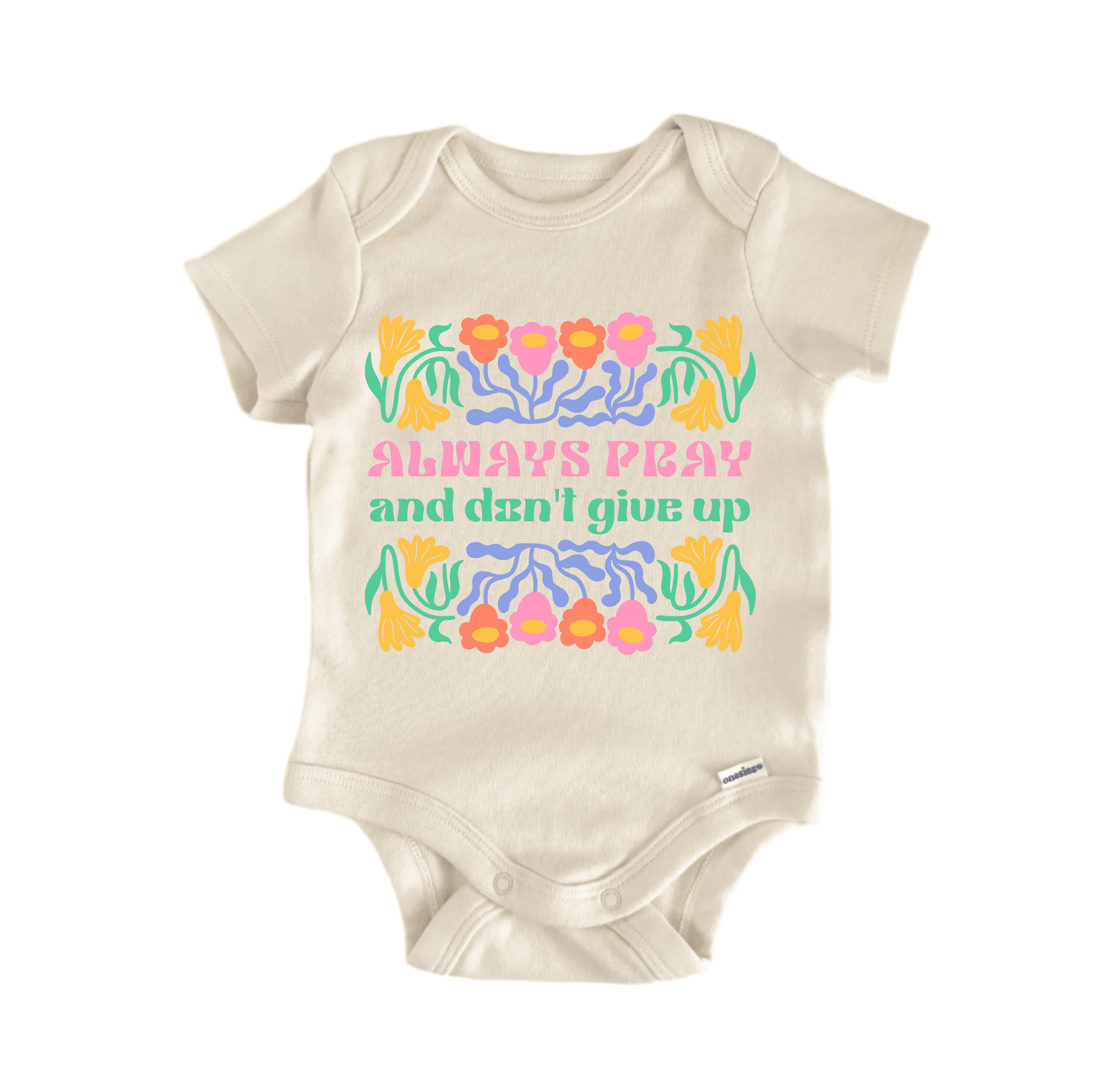 Always Pray Jesus Newborn Baby Bodysuit - Walmart.com