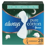 Always Infinity Size 3 Feminine Pads for Women, Extra Heavy Flow, Ultra ...