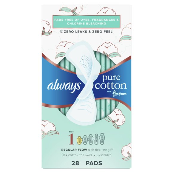 Always Pads with Wings in Always - Walmart.com
