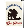 Always Remember Our Heroes Memorial Day Garden Flag for Outside Double ...