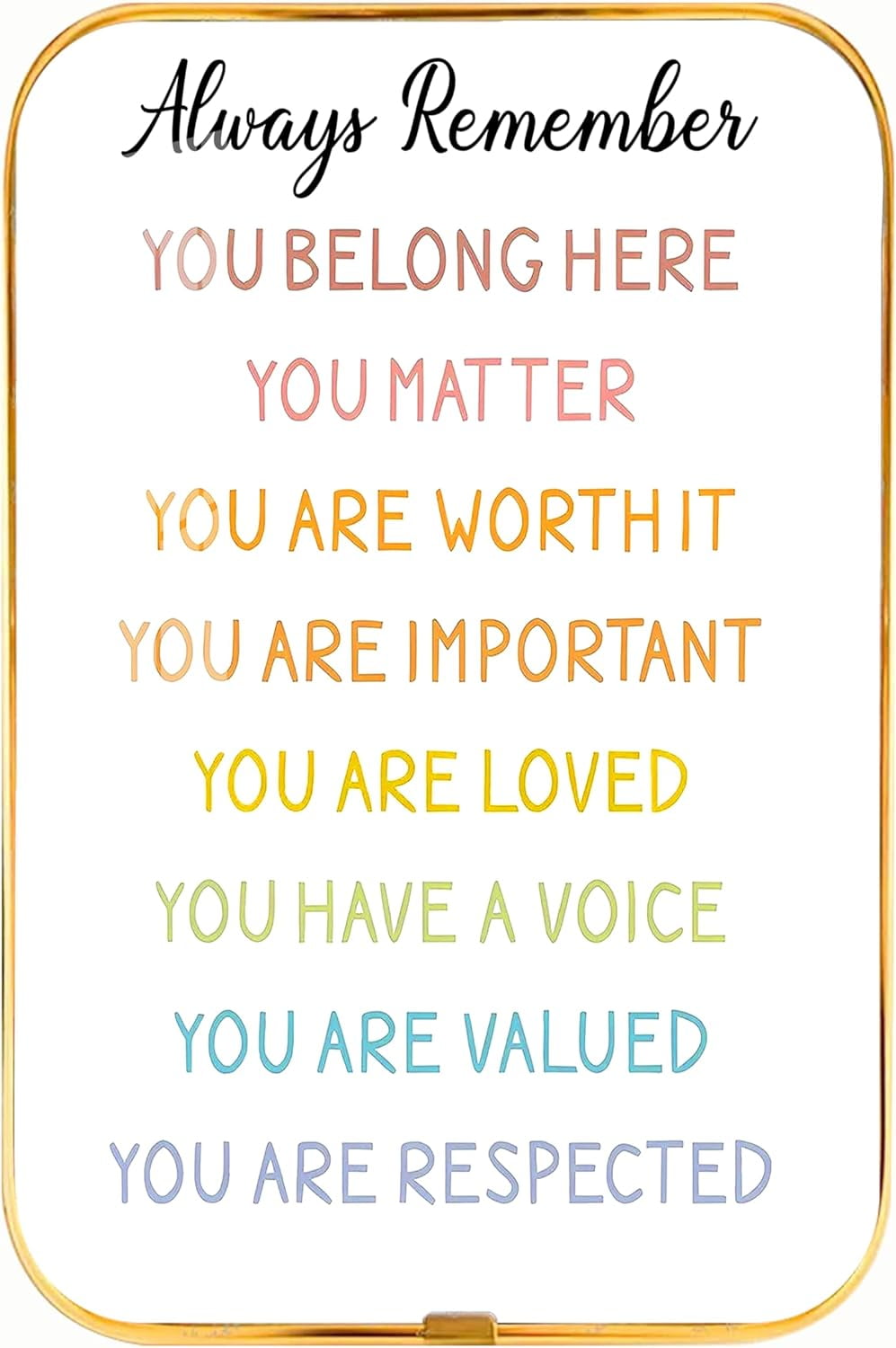 Always Remember Poster Pastel Rainbow In This Room Sign Rainbow Poster ...