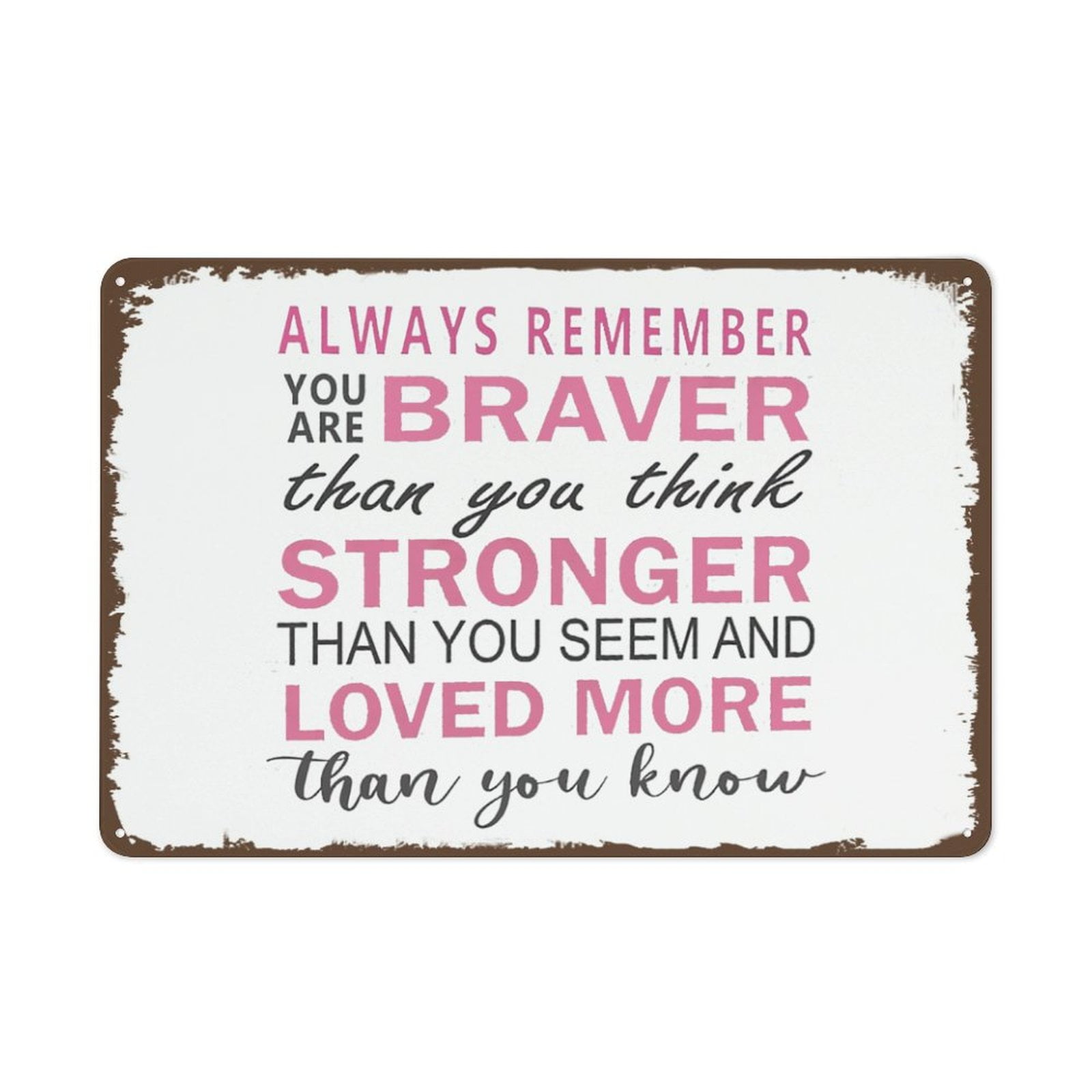 Always Remember You Matter Positive Affirmations Hanging Metal Sign ...