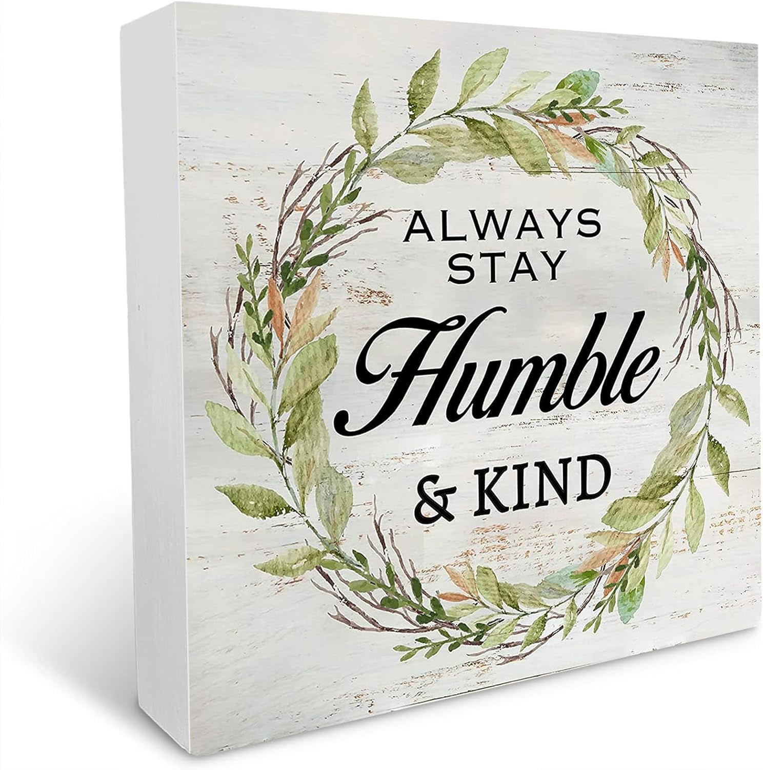 Always Stay Humble & Kind Wood Box Sign Rustic Wooden Box Sign Home ...