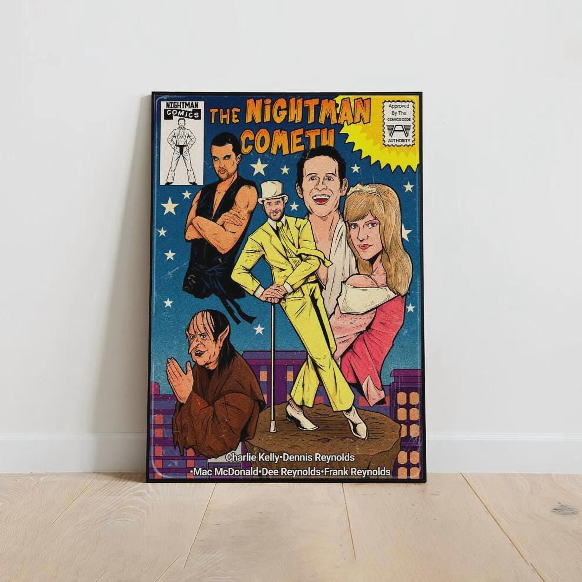 Always Sunny Nightman Cometh Poster: Philadelphia Comic Book Art ...