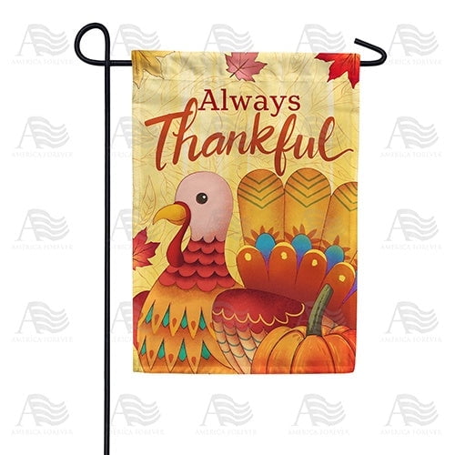 Always Thankful Turkey Traditional Thanksgiving Harvest Bounty Outdoor ...