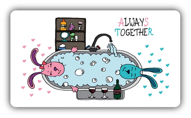 Always Together Slogan Car Sticker Phone Decal Water Bottle Stickers ...