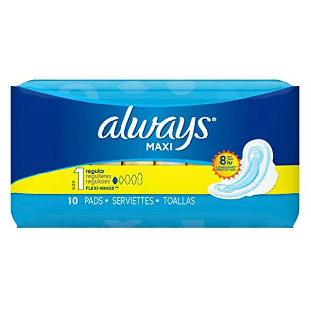 Always® Ultra Thin Size 1 Regular with Flexi-Wings? Pads 10 ct Pack ...