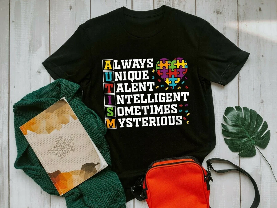 Always Unique Talent Intelligent Mysterious Autism Graphic Tee Shirt ...