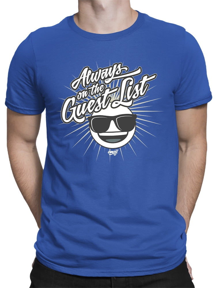 Always VIP - Guest List Cool Retro Emoji Party Men's T-shirt - Walmart.com