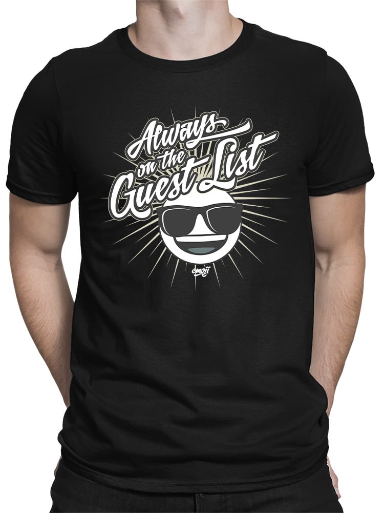 Always VIP - Guest List Cool Retro Emoji Party Men's T-shirt - Walmart.com