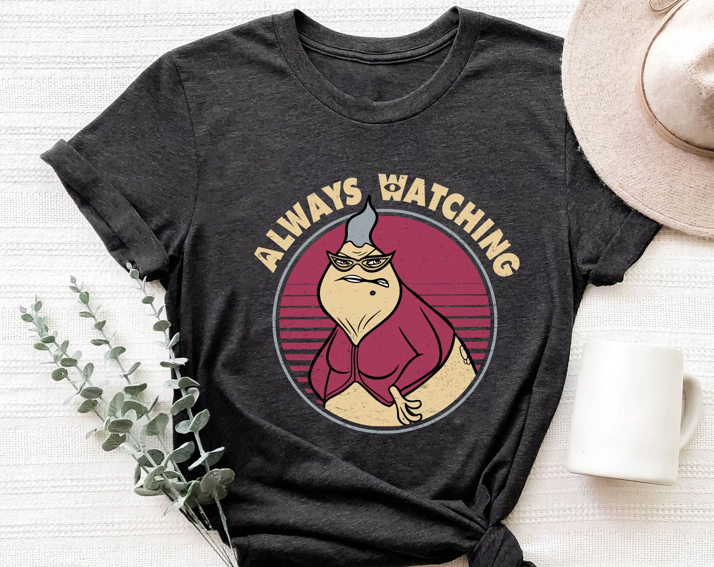 Always Watching Monsters Inc Roz Vintage Retro Shirt Walt Disn.E.Y ...