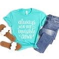 Always Wear Your Invisible Crown Shirt Womens Empowerment Tee Womens ...