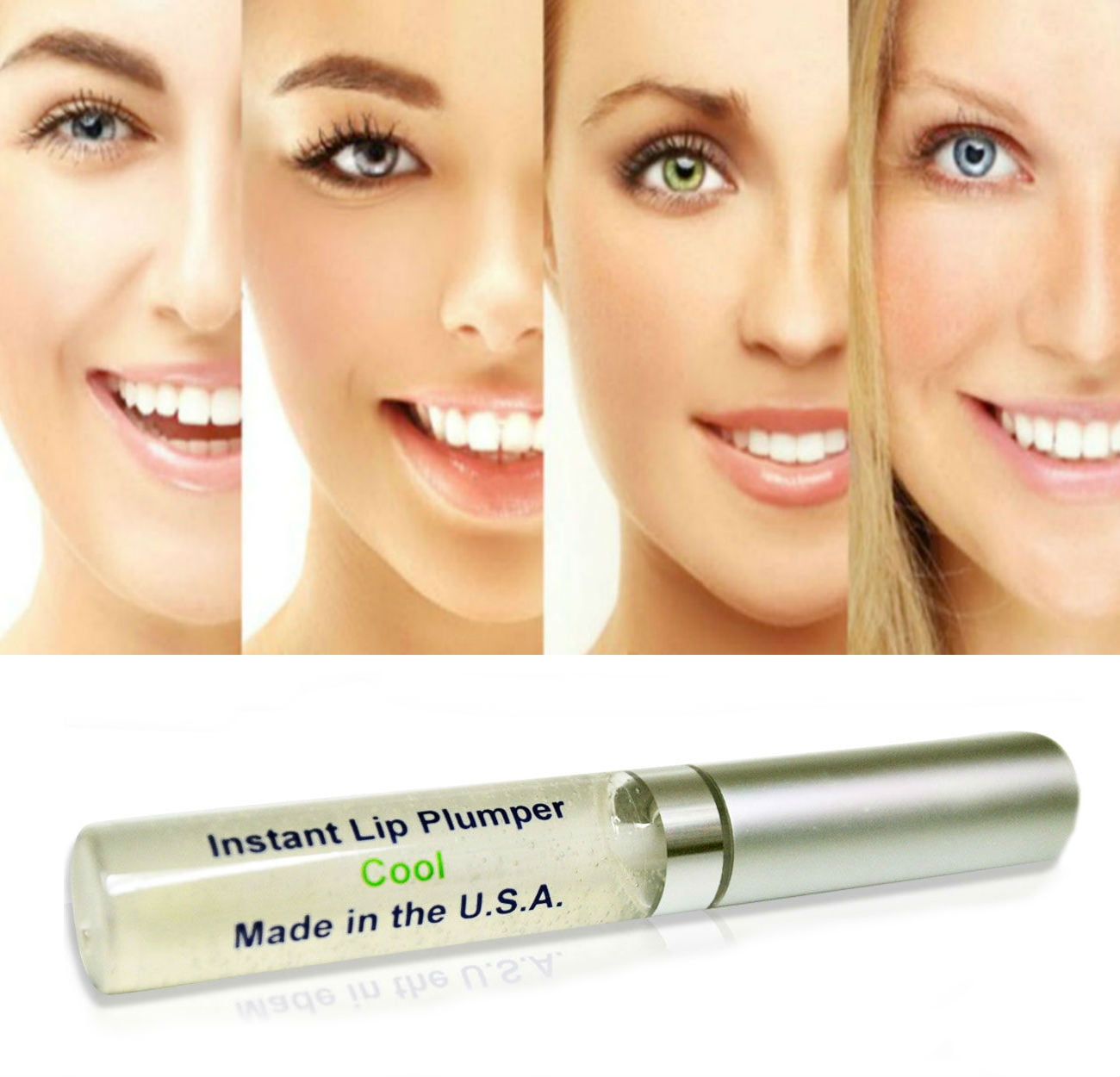 Always White Instant Lip Plumper-Cool Lip Pump Enhancer Fuller Thicker ...