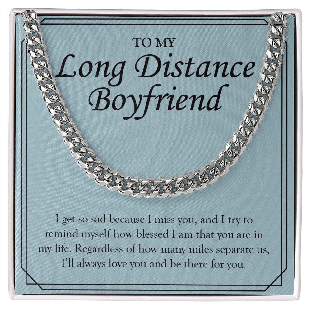 "Always Be There For You" Long-Distance Boyfriend Necklace Gift From ...