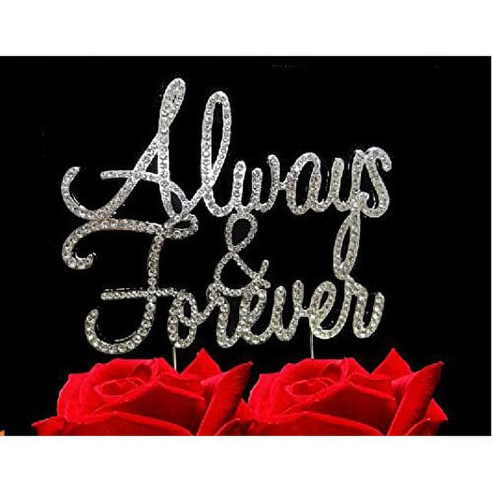 Always and Forever Crystal Cake Toppers Bling Cake Topper - Walmart.com