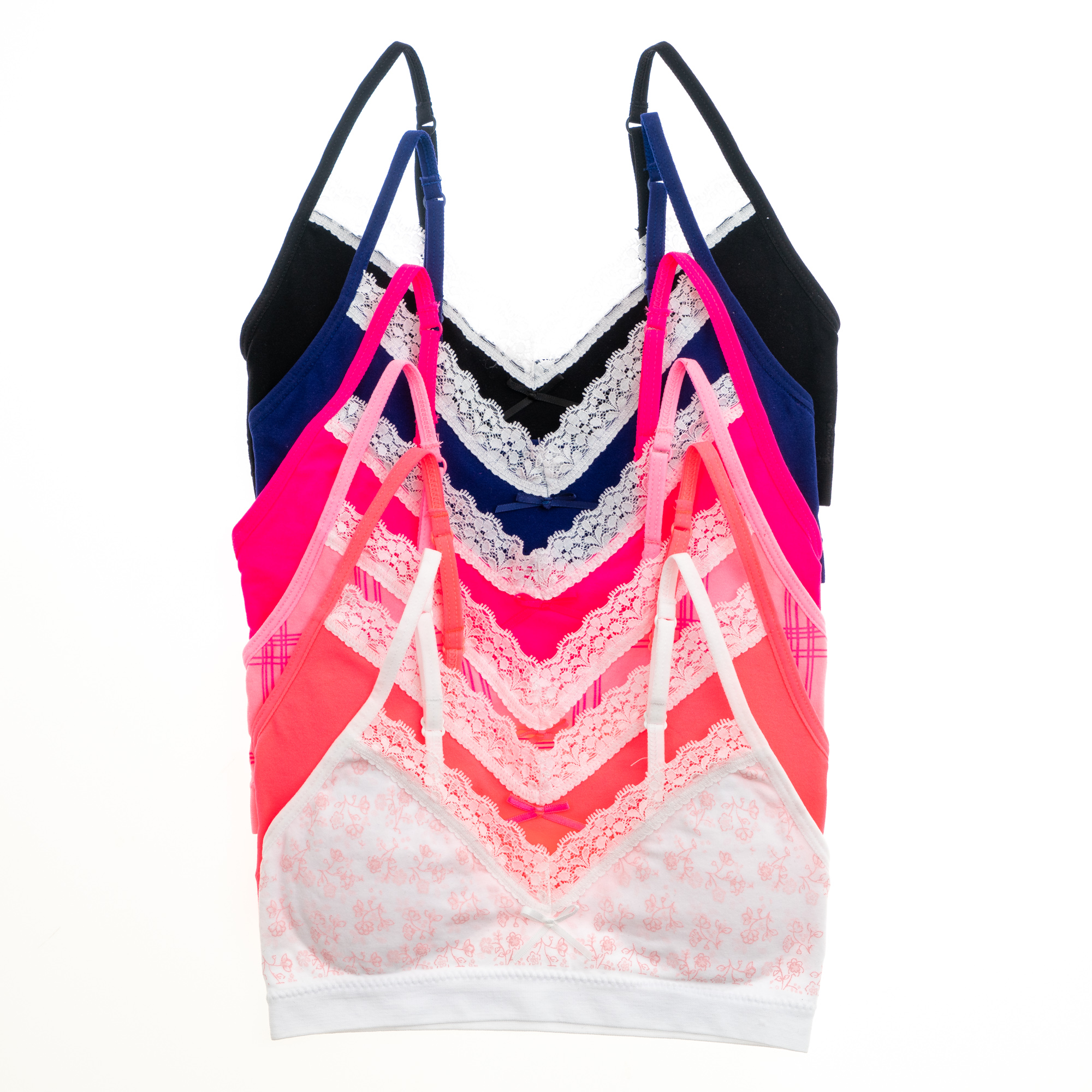 Wonder Nation Girls Printed Bralette 2-Pack, Sizes 28-36 - Walmart.com
