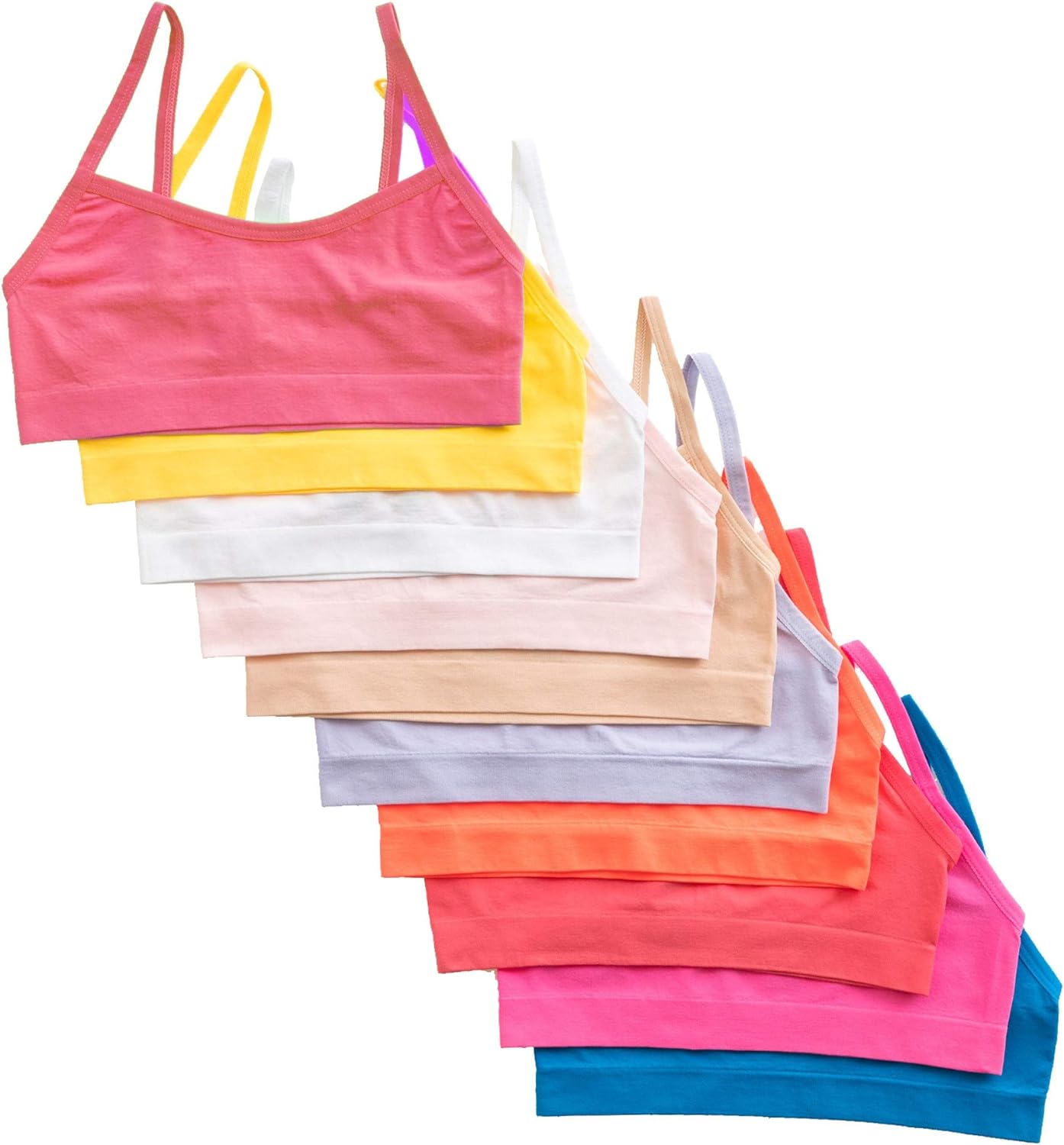 Wonder Nation Girls Cotton Bra, 2-Pack, Sizes S-XXL - Walmart.com