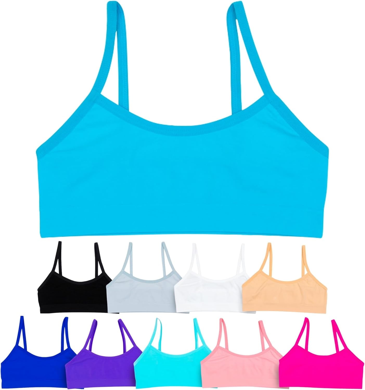 Alyce Ives Intimates Girls Cami Cotton Training Bras, Solids, M, 10 ...