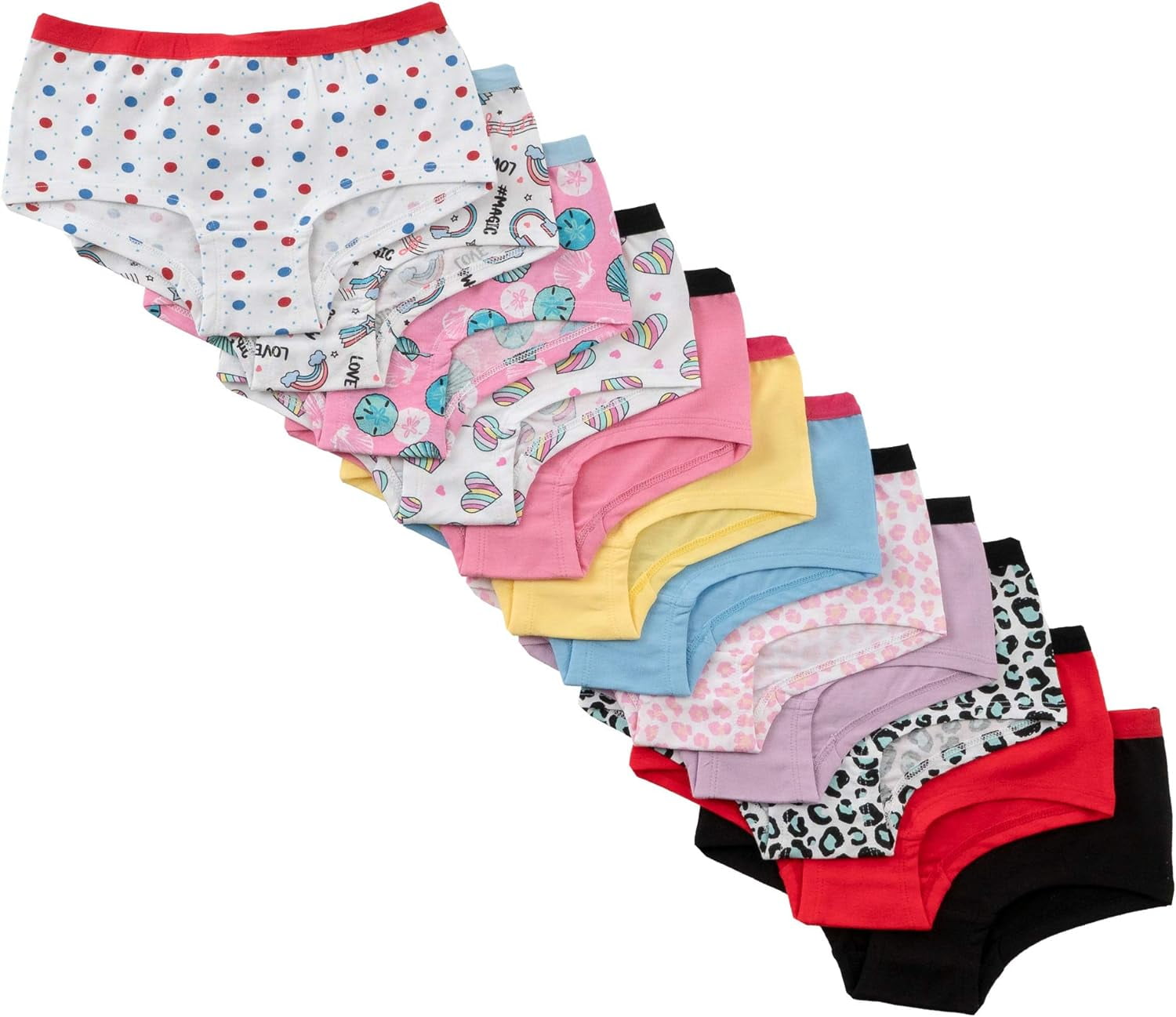Alyce Ives Intimates Girls Panties 100% Cotton, Prints & Solids 2, 16 ...