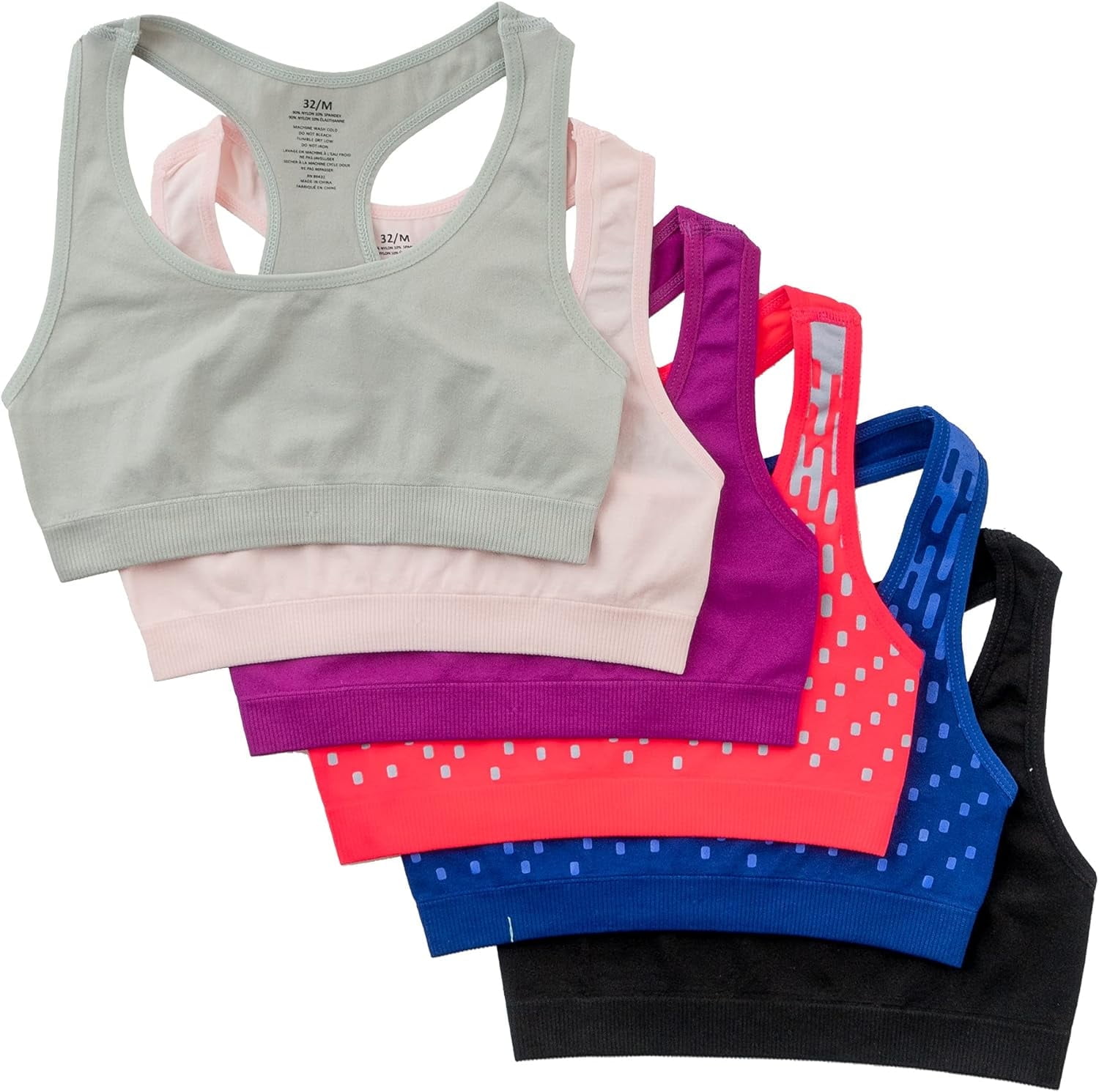 Alyce Ives Intimates Girls Sports Bra Preteen & Junior Training Bra, XL ...