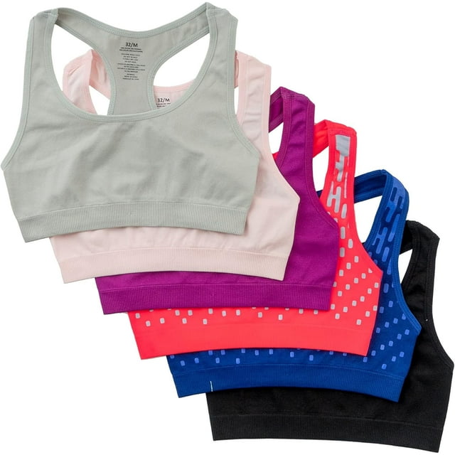 Alyce Ives Intimates Girls Sports Bra Preteen & Junior Training Bra, XL ...