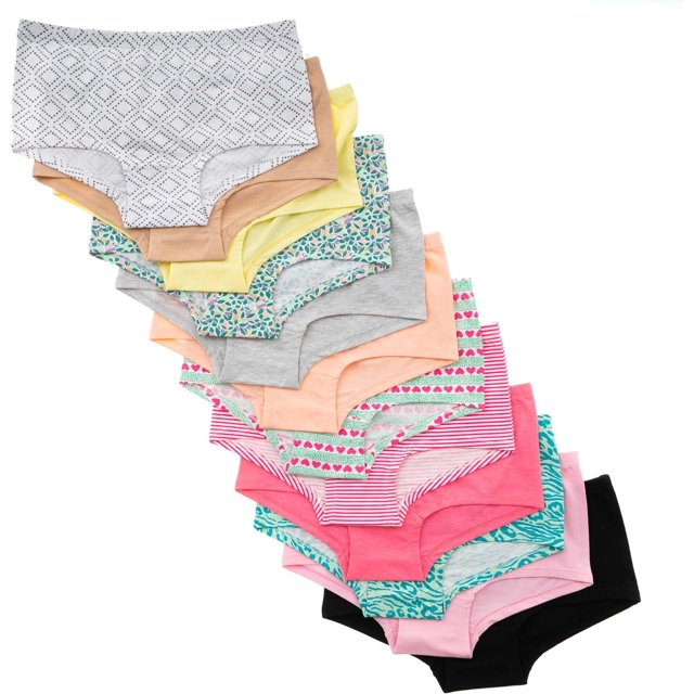 Alyce Ives Intimates High Waisted Cotton Boyshort, Prints & Solids, M ...