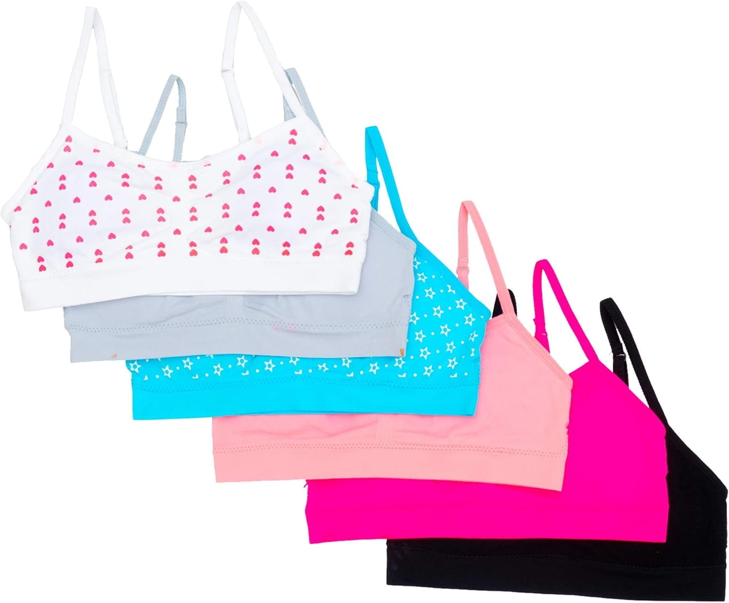 Alyce Ives Intimates Seamless Girls Bra with Lace Trim,Solid Prints,XL ...