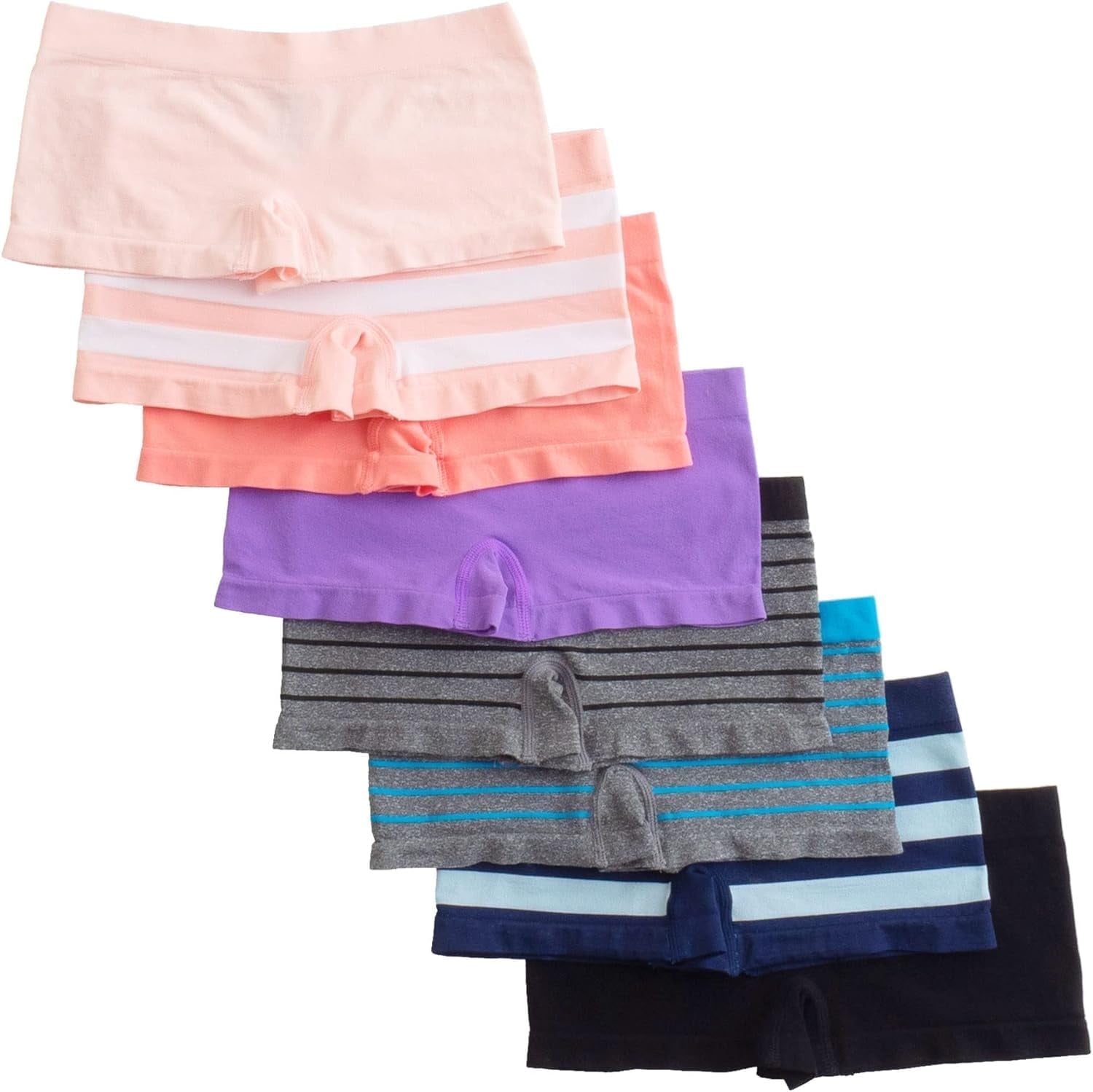 Alyce Ives Intimates Seamless Girls Panties, Solids & Stripes, L, 10 ...