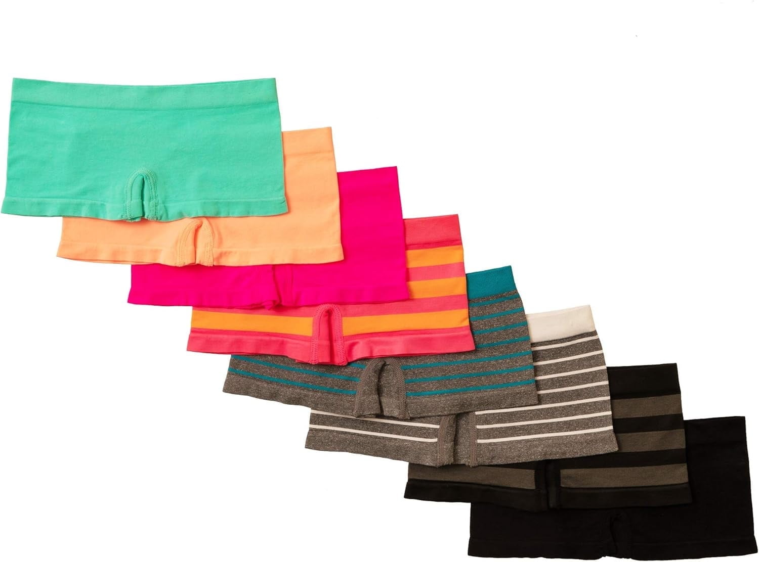 Alyce Ives Intimates Seamless Girls Panties, Solids & Stripes, S, 8 ...