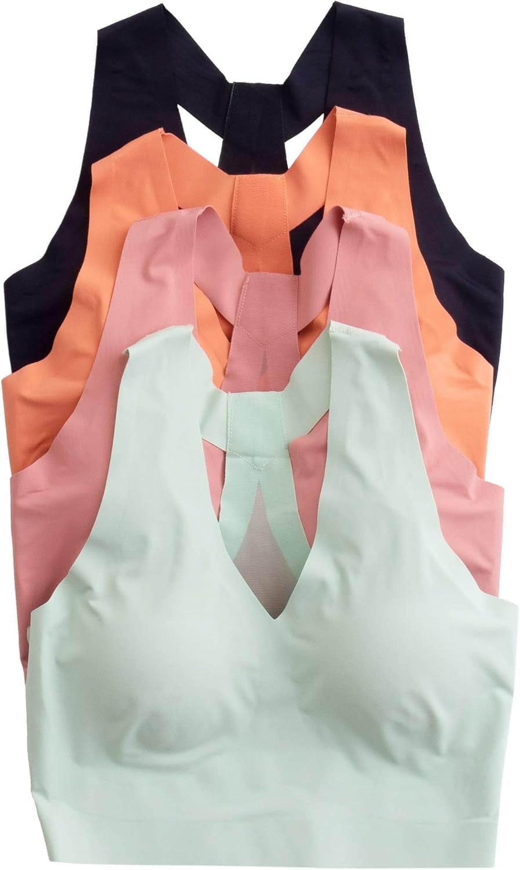 Alyce Ives Intimates Seamless Lounge Bralette Laser Cut 4, S, 4 Pack ...