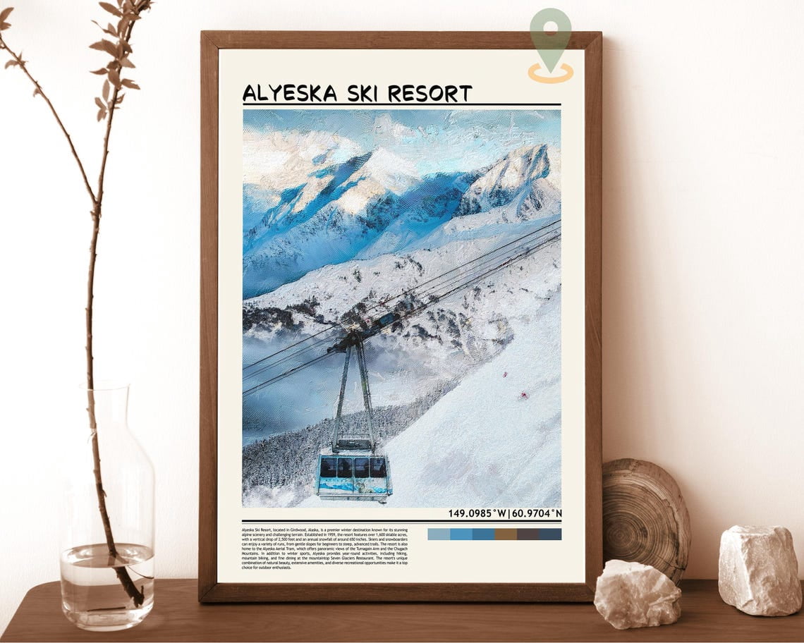 Alyeska Resort Print, Alyeska Resort Wall Art, Alyeska Resort Poster ...