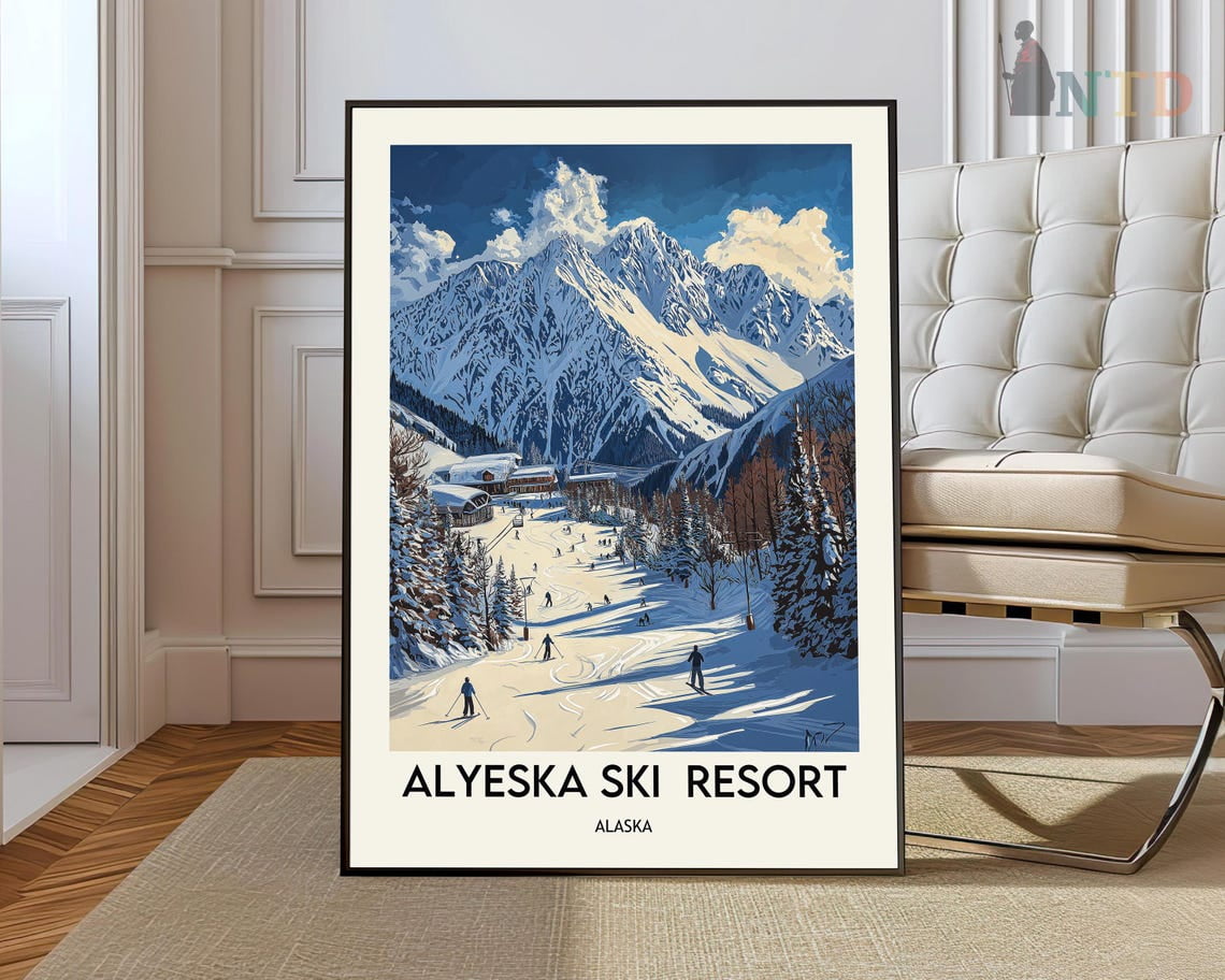 Alyeska Resort Print, Alyeska Resortalyeska Resort Poster, Alyeska ...