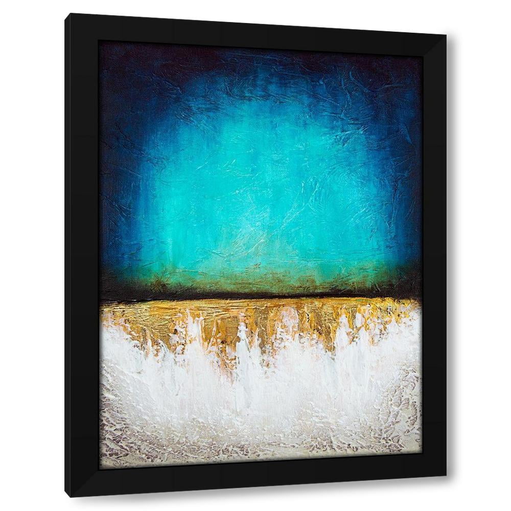 Alyson Storms 15x18 Black Modern Wood Framed Wall Art Titled - Frozen ...