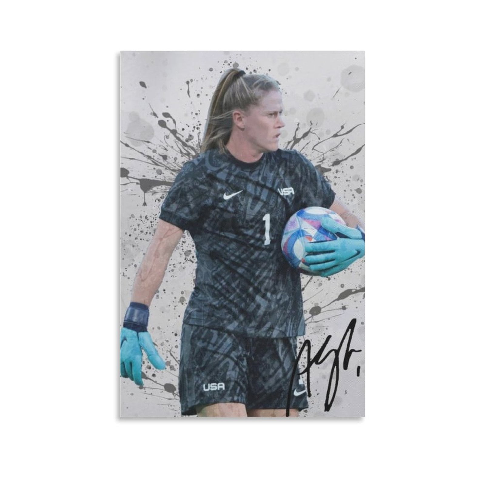 Alyssa Naeher Poster Canvas Poster Painting On Canvas Wall Art Poster ...