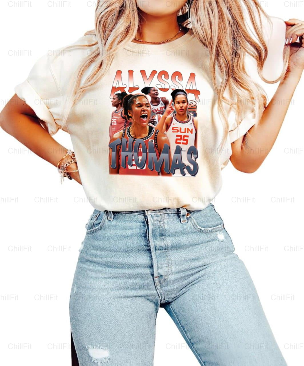 Alyssa Thomas, Vintage WNBA Jersey, Basketball Fan Graphic, Sun CT ...