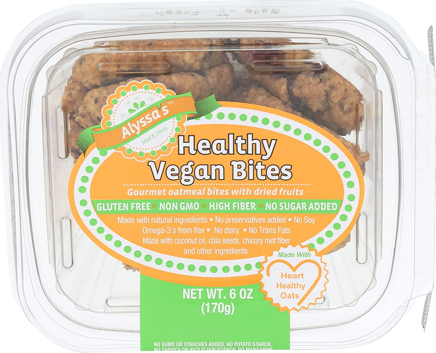Alyssa's Healthy Vegan Cookies, 6 Ounce | 20 Pack - Walmart.com