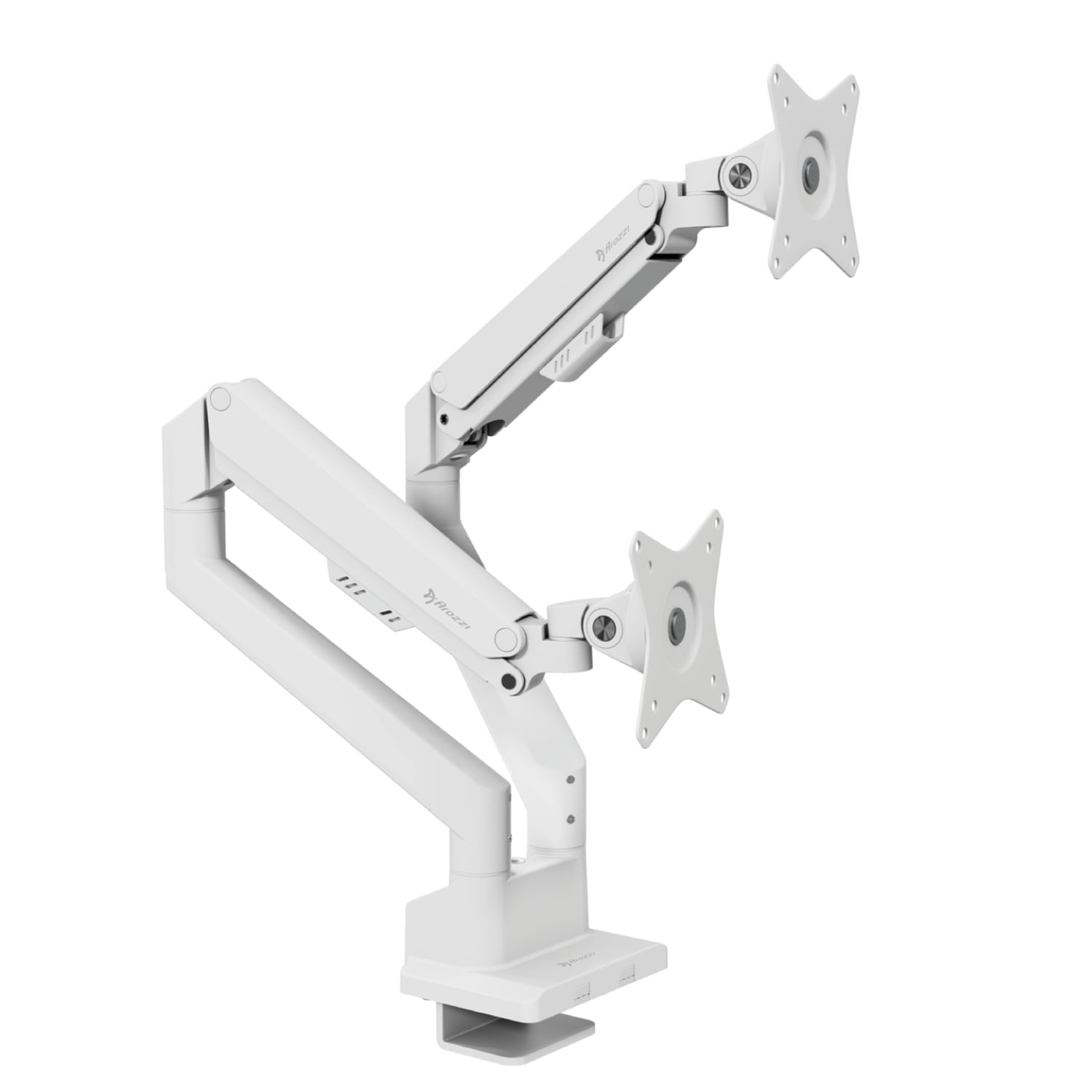Arozzi Alzare Neo Duo - Gas Spring Monitor Arm - White - Walmart.com