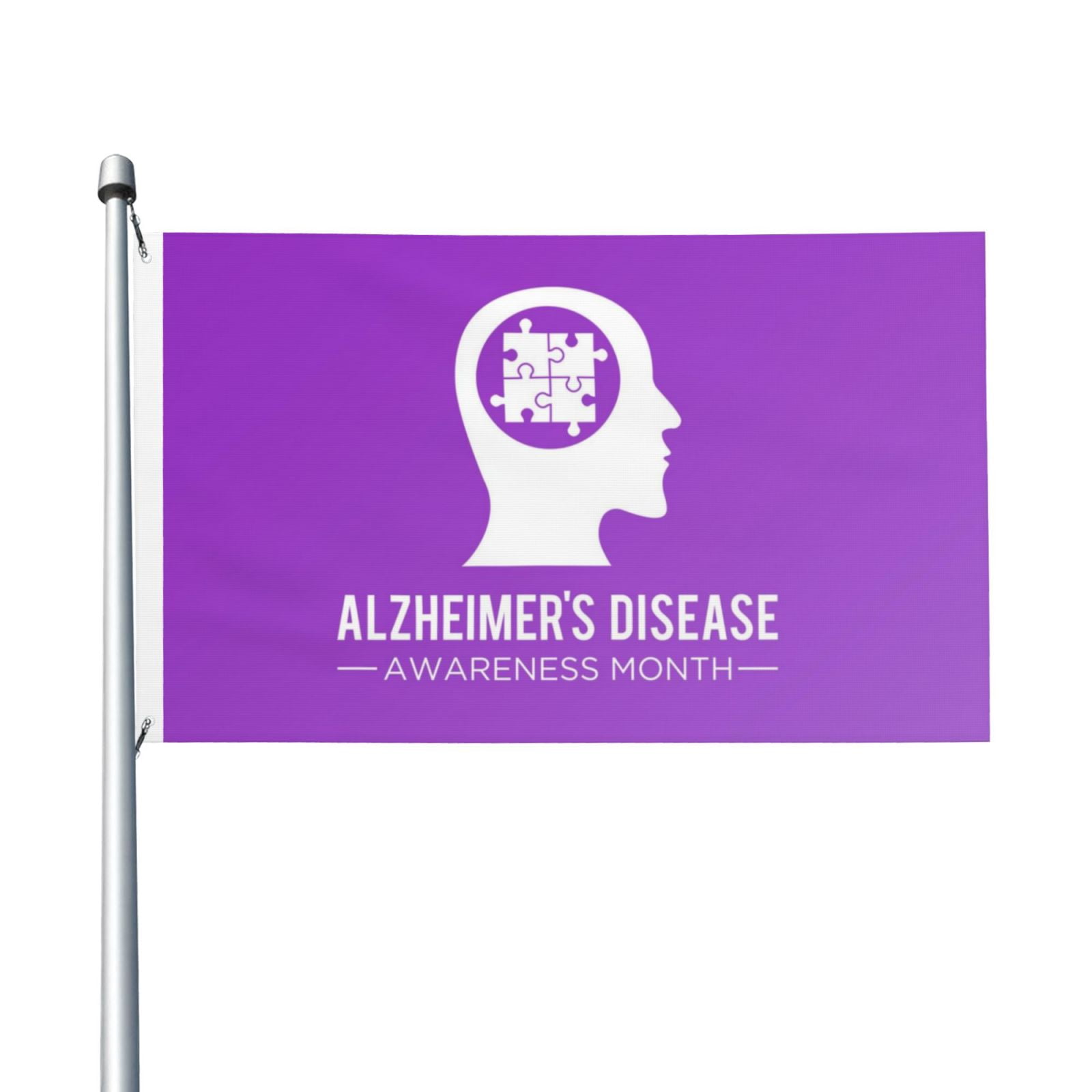 Alzheimer'S Disease Awareness Month Purple Ribbon Garden Flags 3x5 Ft ...